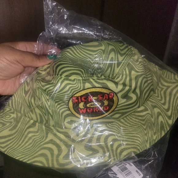 Dolls Kill | Accessories | Sick Sad World Green And Yellow Bucket Hat ...
